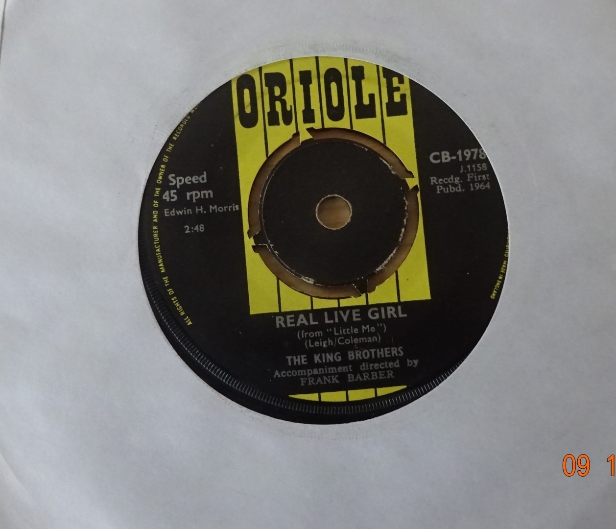 THE KING BROTHERS-REAL LIVE GIRL-EVERY TIME IT RAINS-UK ORIOLE-1964--7 ...