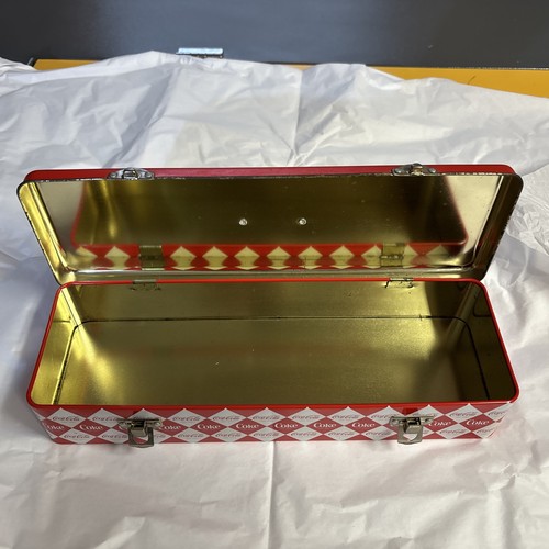 Lot of Four Tin, Coca-cola Coke Tool Box Pencil Box, Two Lunch Boxes ...
