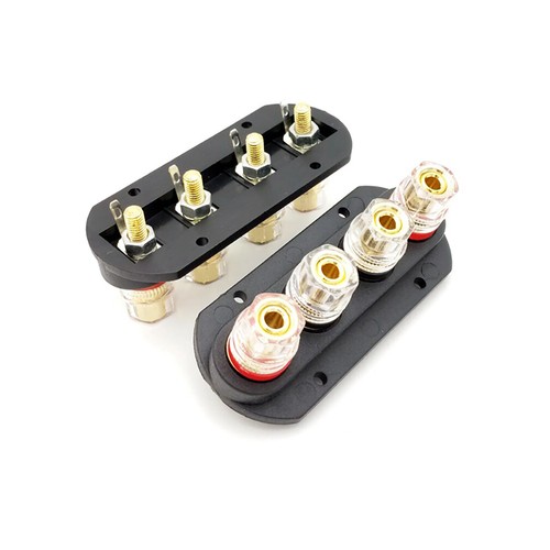 Gold-plated Copper Terminal Binding Post Connector Plug for Speaker ...