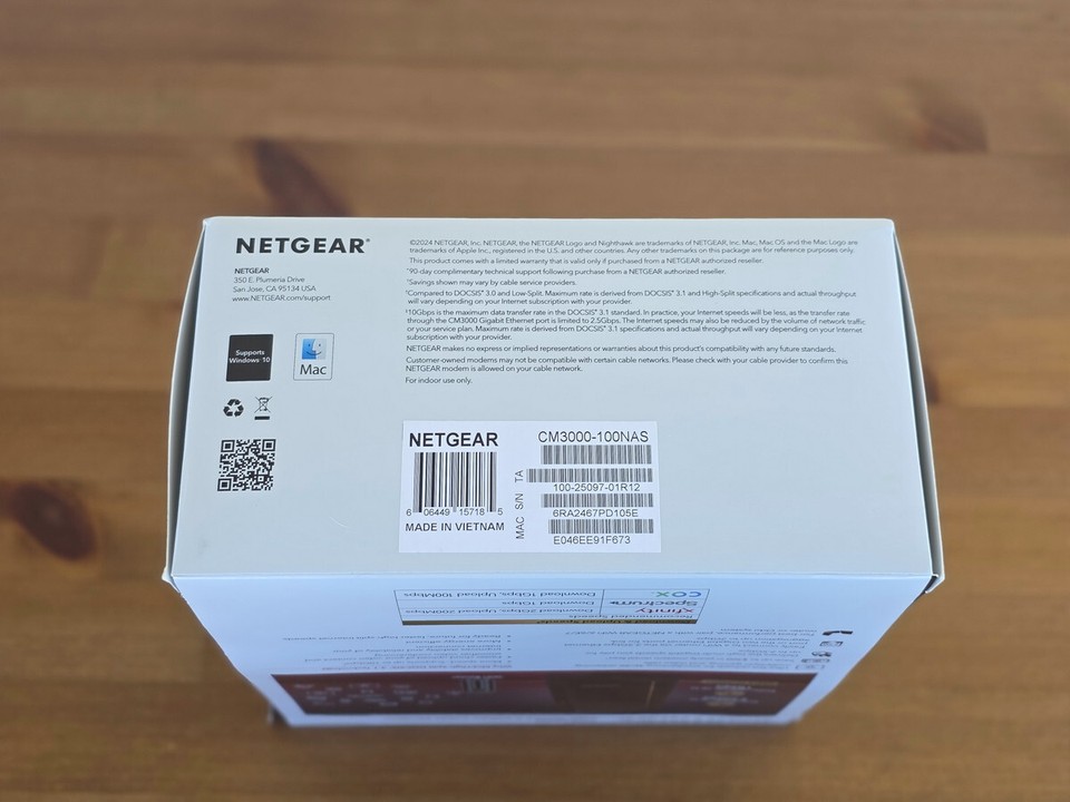 Netgear Nighthawk CM3000 Multi-Gig 2.5Gbps Cable Modem With DOCSIS 3.1 ...