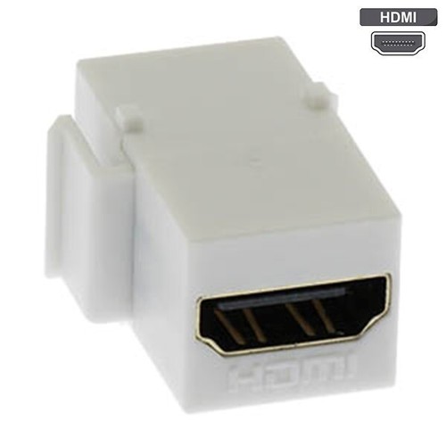 HDMI Female to Female Connector Keystone Jack Insert Snap-In Coupler ...