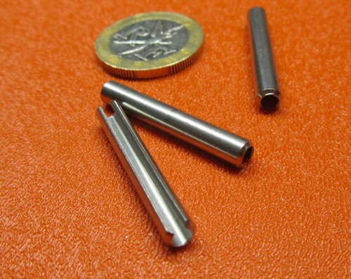 18-8 Stainless Steel Slotted Metric Spring Pin M4 Dia x 30 mm Length ...