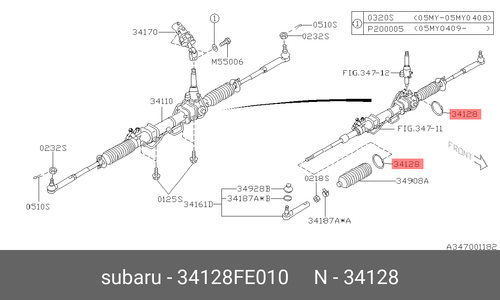 Genuine OE Band 34128FE010 For Subaru 34128-FE010 | eBay