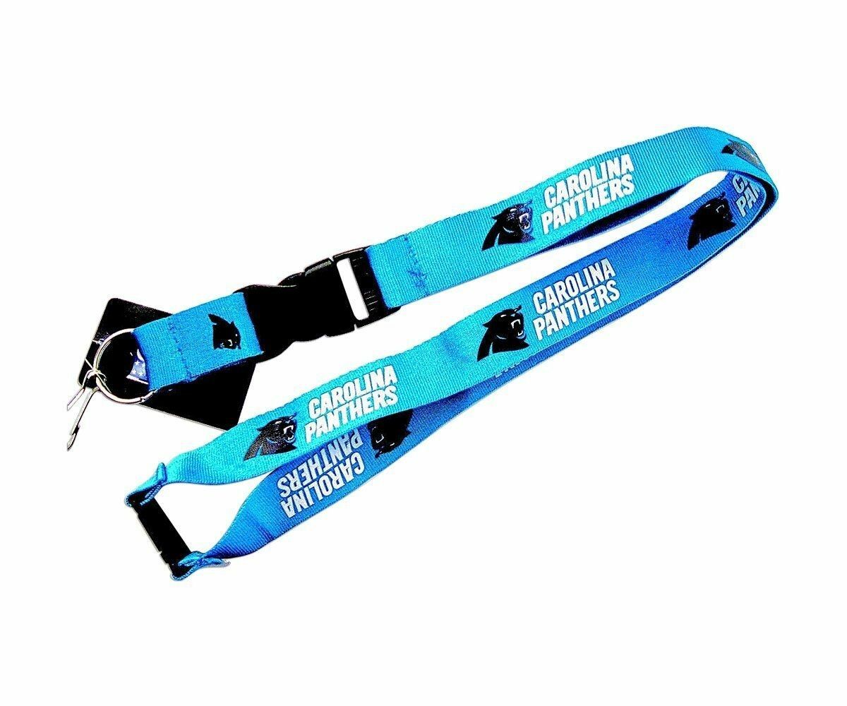 NEW~ 2022 CAROLINA PANTHERS DESIGNER NFL Breakaway Lanyard Key Ring ...