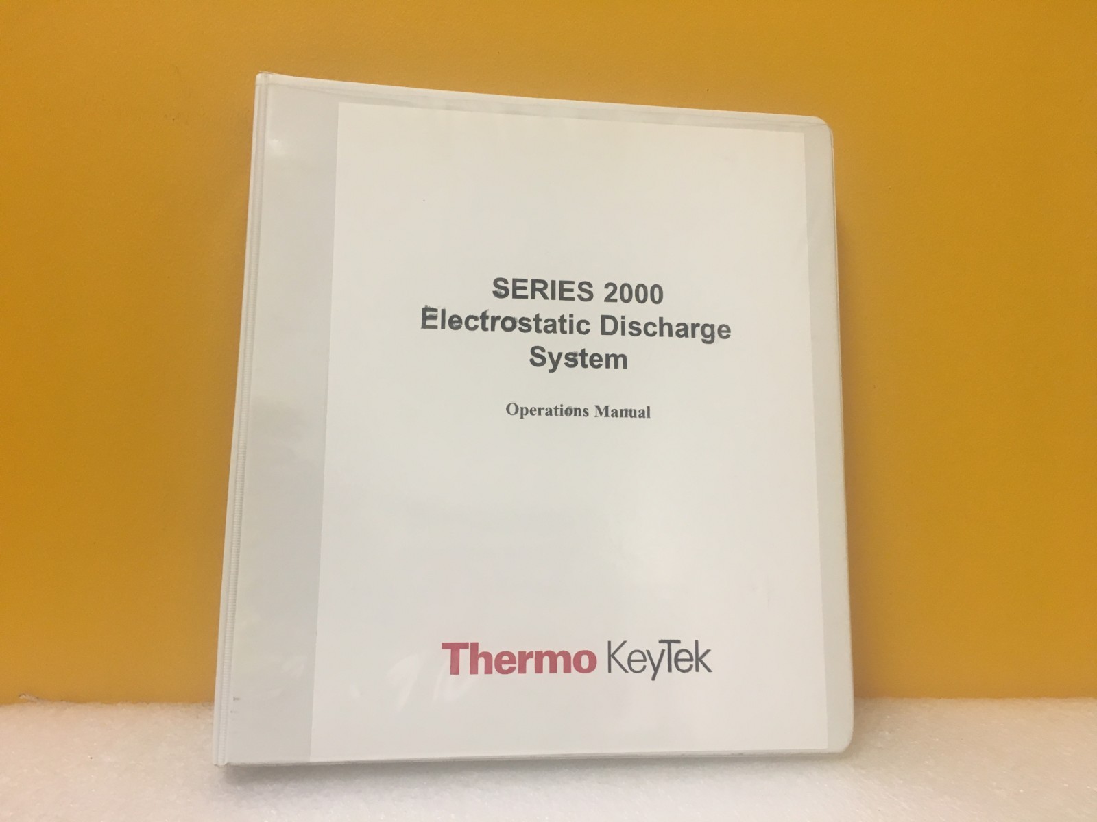 Thermo KeyTek Series 2000 Electrostatic Discharge System Operations ...