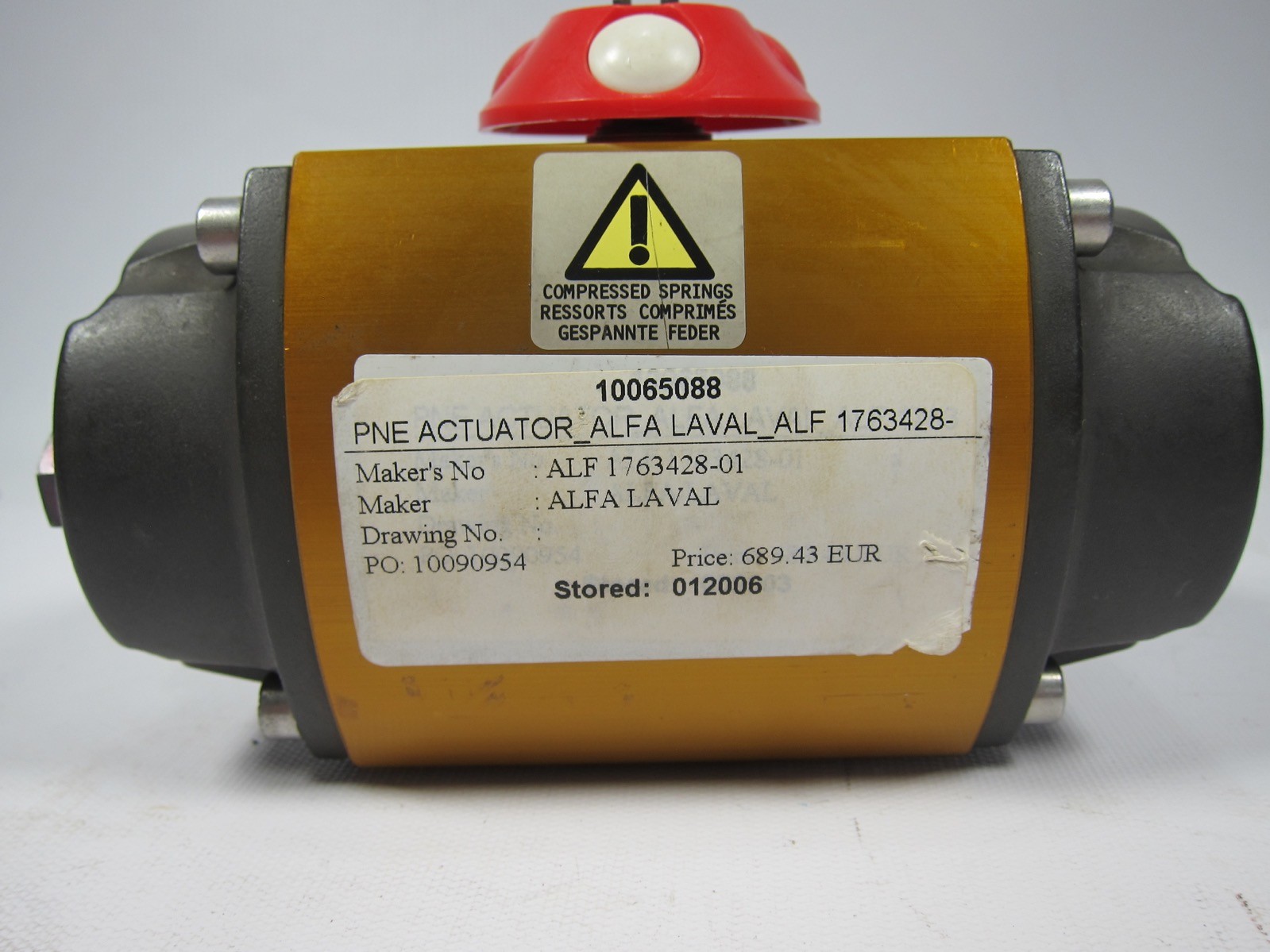 New Norbro Flowserve 40R 10-RDB40-1SD1E0-D Pneumatic Actuator Alfa ...