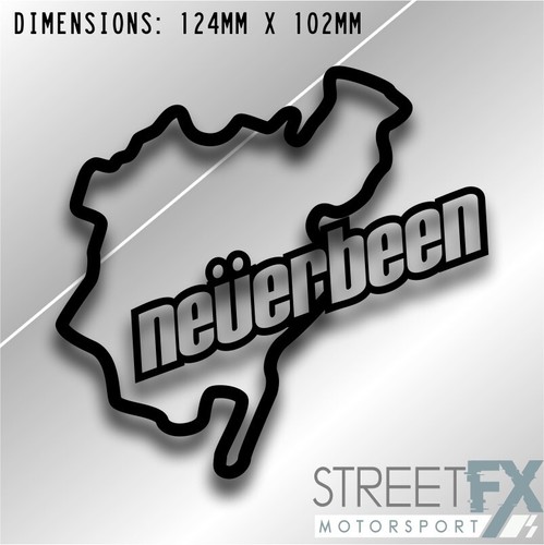 NEVERBEEN Sticker Decal NURBURGRING for Toyota Supra FT86 Scion BRZ ...