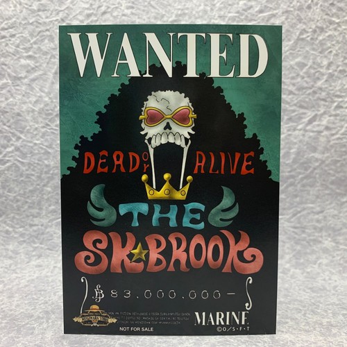 ONE PIECE Dead or Alive The Sk Brook Mugiwara Shop Official Card Photo ...