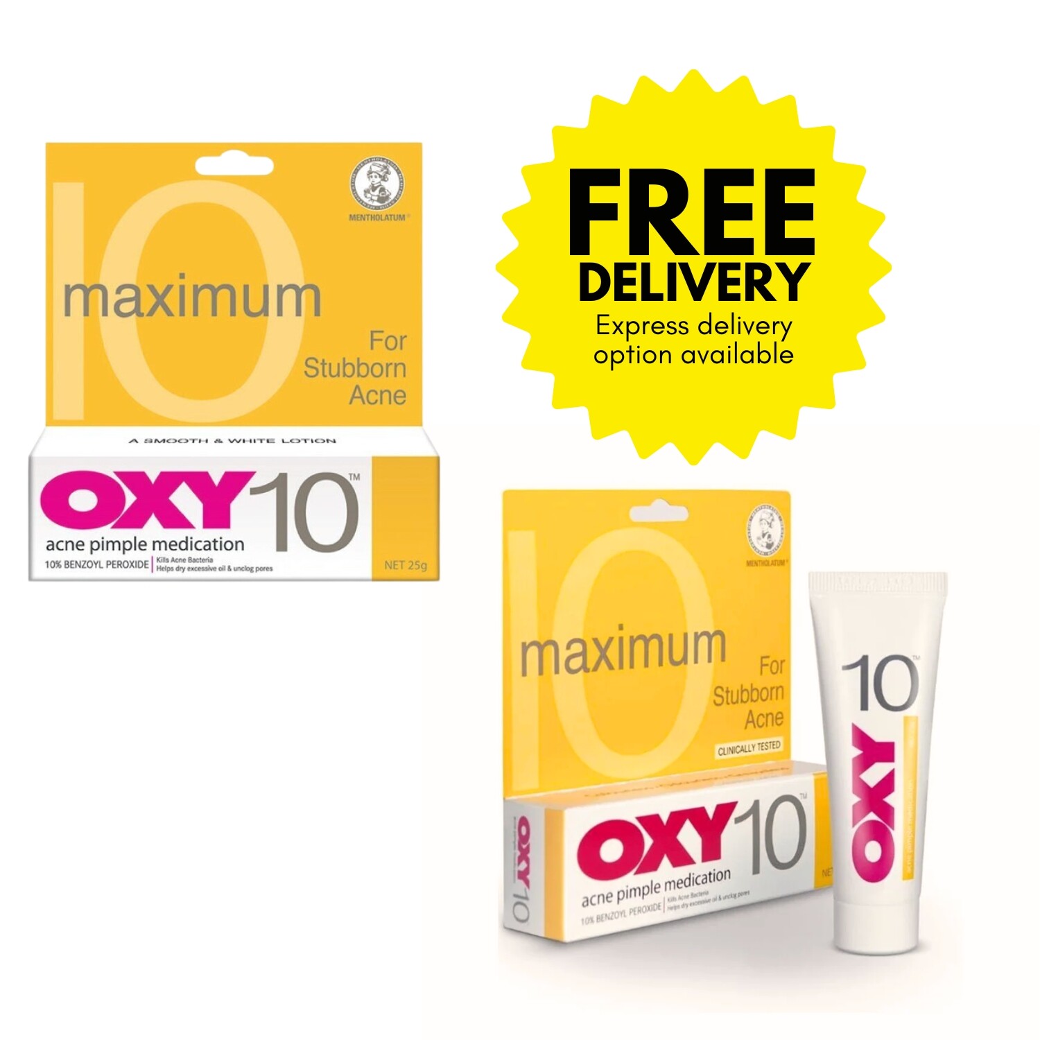 OXY 25g 5/10 Cover up Face Acne Pimple Medication Cream + 10% Benzoyl Peroxide | eBay