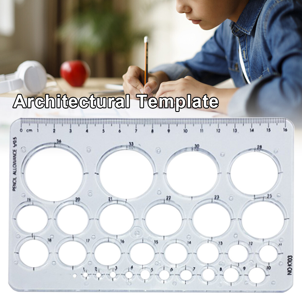 Architectural Template Ruler Math Drafting Tool Furniture Drawing House ...