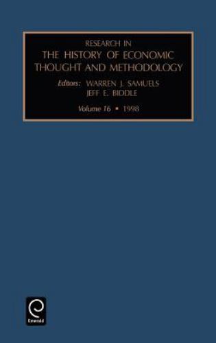 Research in the History of Economic Thought and Methodology Ser ...