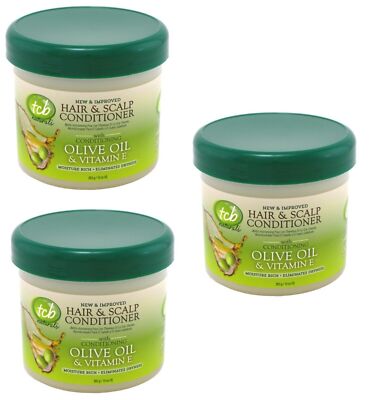 BL Tcb Naturals Conditioner H&S Olive Oil & Vit-E Jar 10oz X 3 Packs | eBay