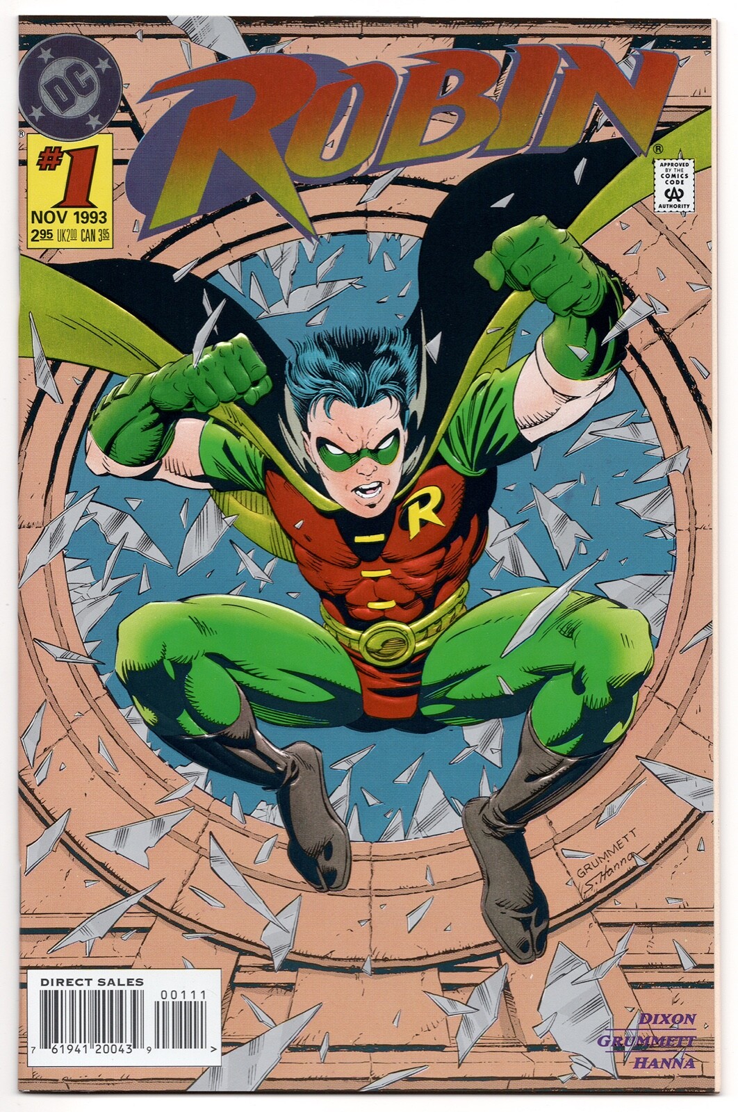 Robin #1 Embossed Foil Edition (DC Comics November 1993) for sale ...
