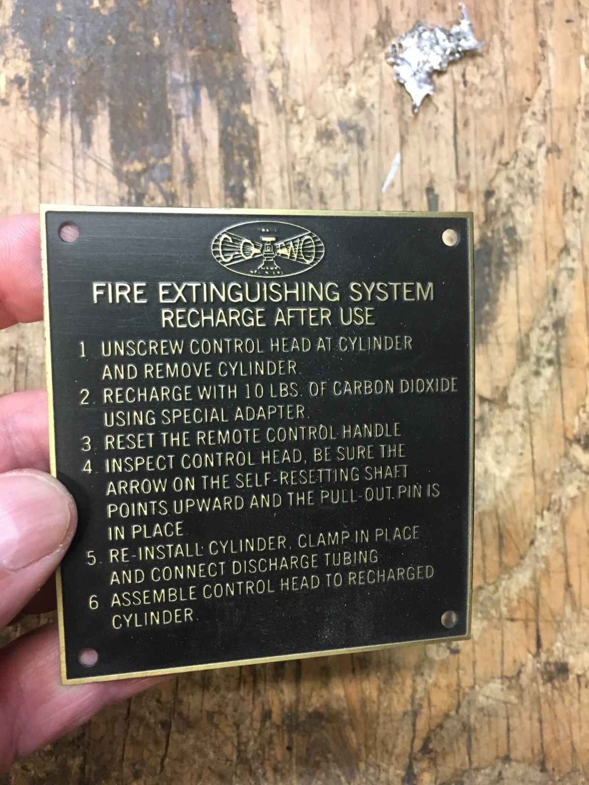 Tank Sherman Stuart Chaffee Hellcat Etc. Fire Extinguisher Data Plate G ...