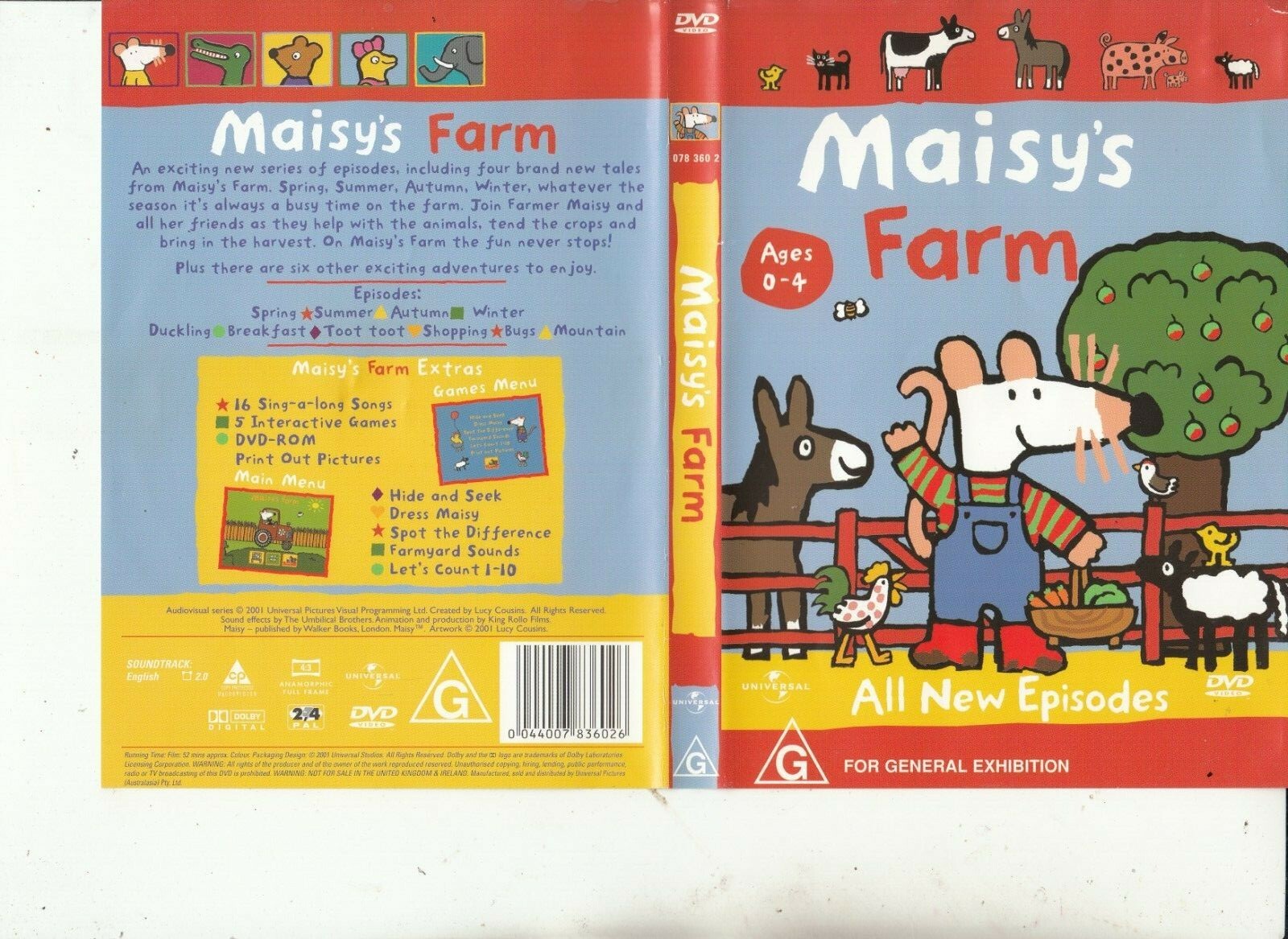 Maisy-Maisy's Farm-[10 Episodes]-Animated-Ma-DVD | eBay