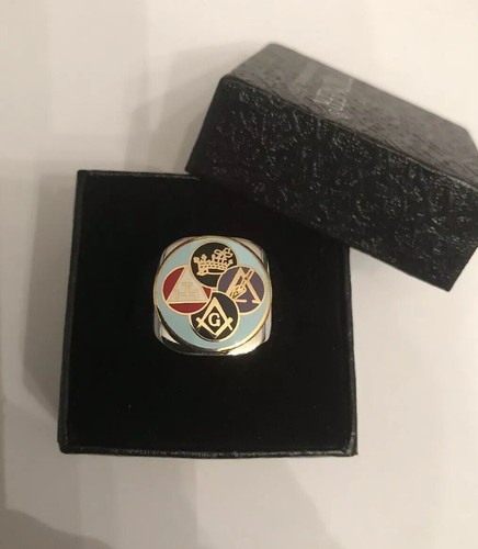 New Men’s Heavy Solid Stainless Steel “York Rite” Ring | eBay