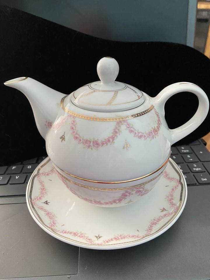 Tea Set 14k Gold Trim Royal Butler 4 Pieces | eBay
