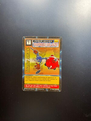 1999 Bandai Digimon Trading Card Power Option Power Blast -Counter ...