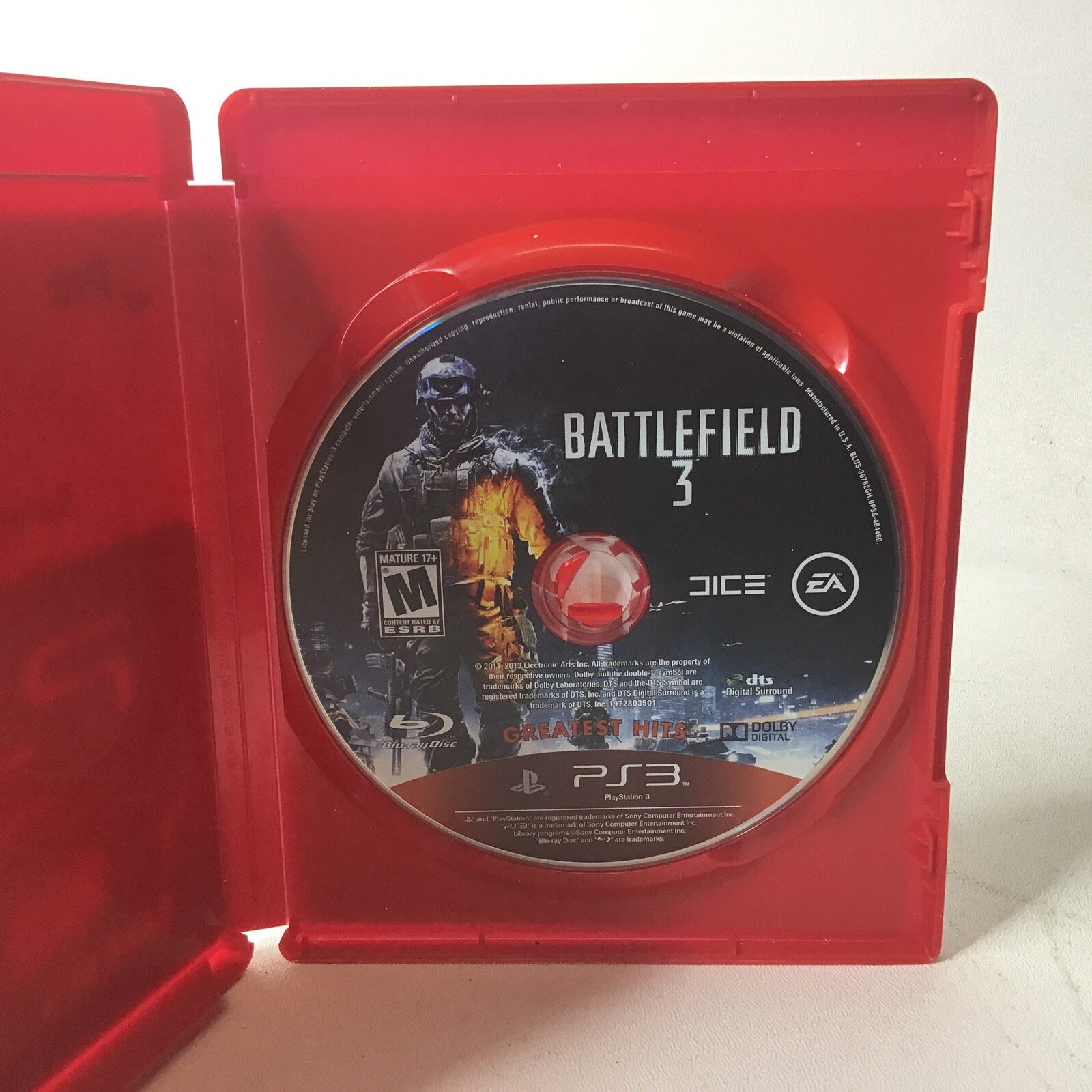 Battlefield 3 Sony PlayStation 3 PS3 Greatest Hits Disc Only ...