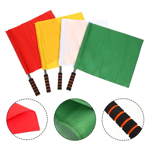 4 Pcs Corner Flags for Soccer Field Football Referee Small Hand Penalty ...