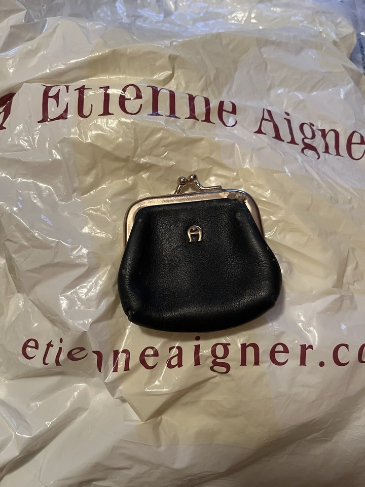 Vintage Etienne Aigner coin purse Red Oxblood SI1 | eBay