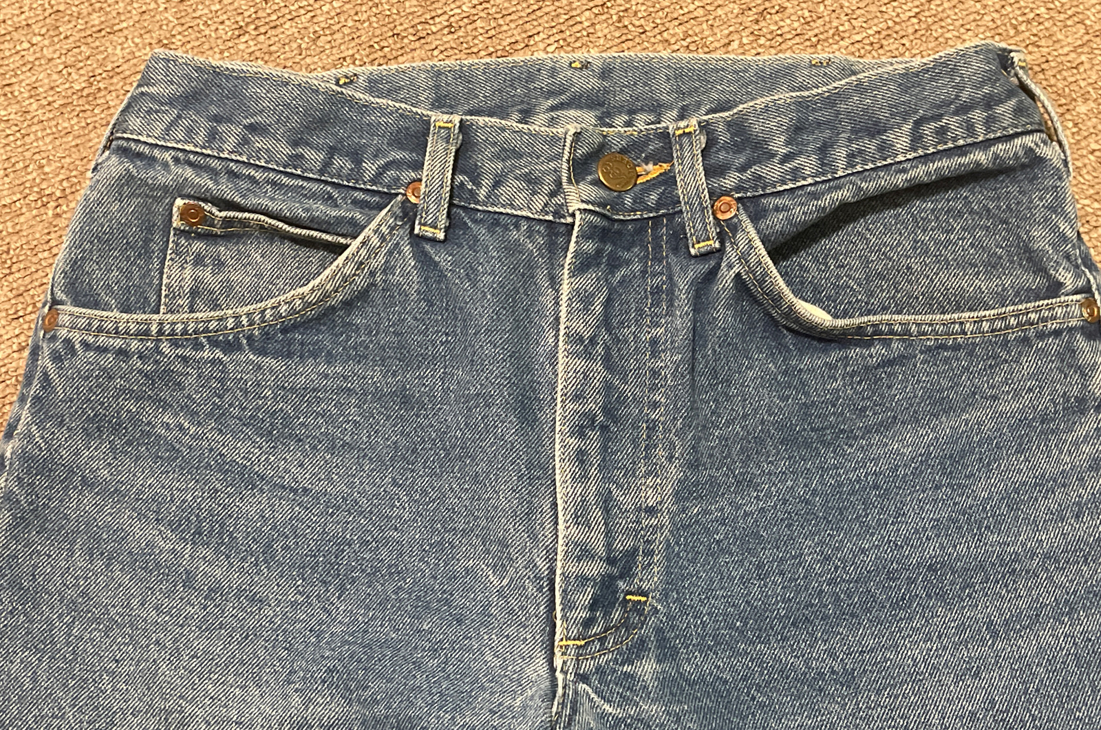 Vintage 70s 30x30 Lee Riders Straight Leg Reg Fit Union Made Denim ...