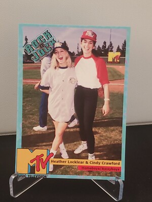 CUSTOM MTV Rock n Jock Softball Heather Locklear Cindy Crawford Card ...