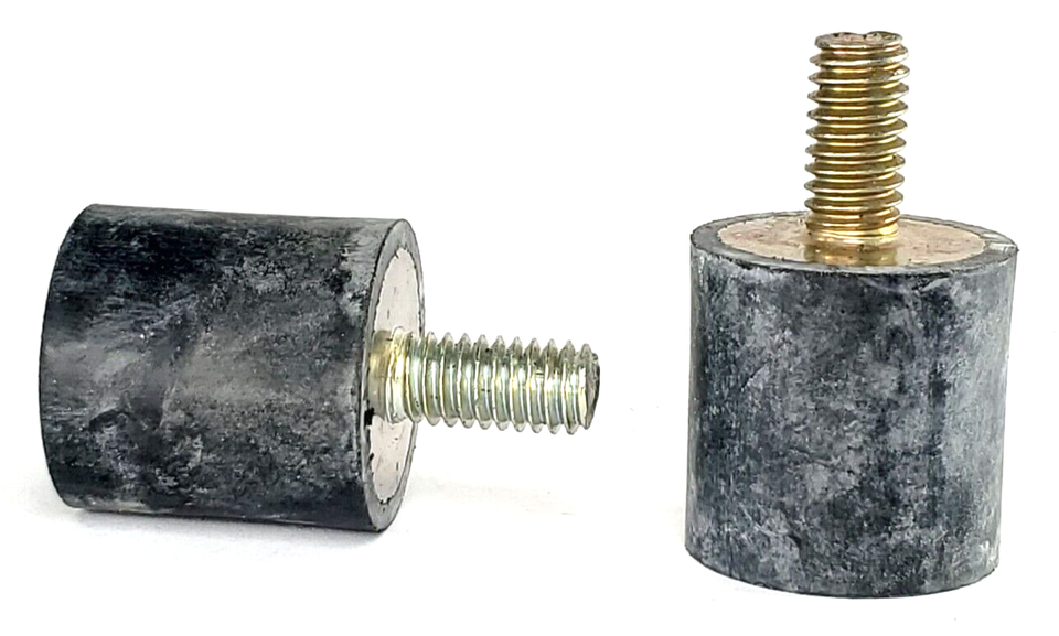 Ganter Norm Round Rubber Feet Rubber Buffer 5/16"-18 x 5/8" Stud Mount ...