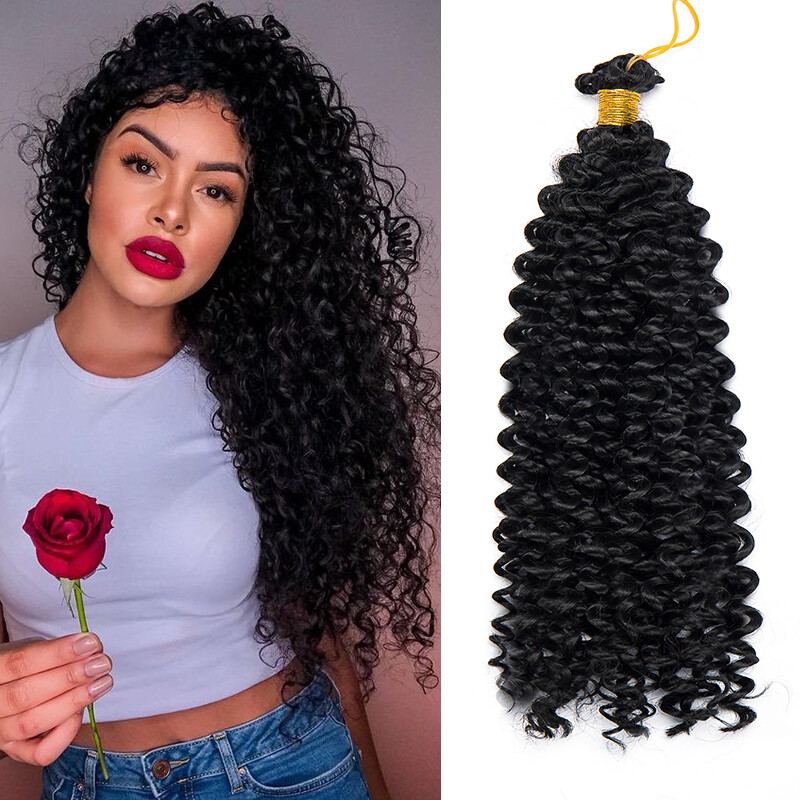Ocean Wave Hair Extensions Crochet Ombre Deep Water Weave Curly Twist ...