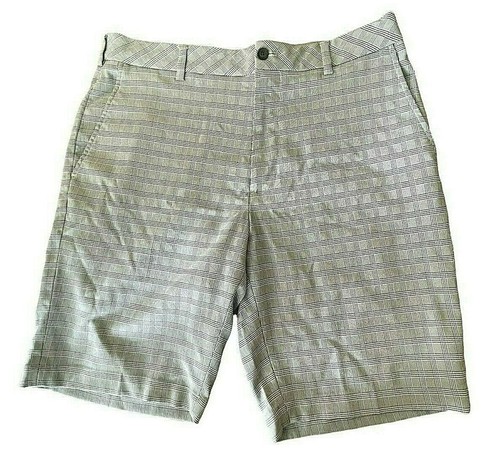 Walter Hagen Men's Size 34 Gray Plaid 11 Majors Golf Shorts | eBay
