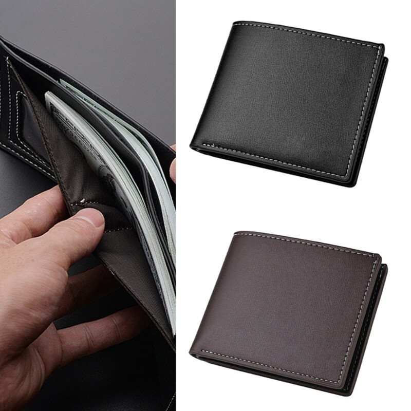 Business Purse Multi Slot Pocket Wallet for Men Portable Wallet Short ...