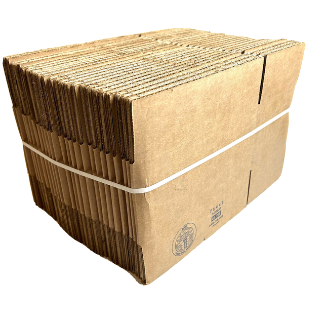 100x 7x4x3 Cardboard Corrugated Boxes Mailing Packing Box Uline S-22632 ...