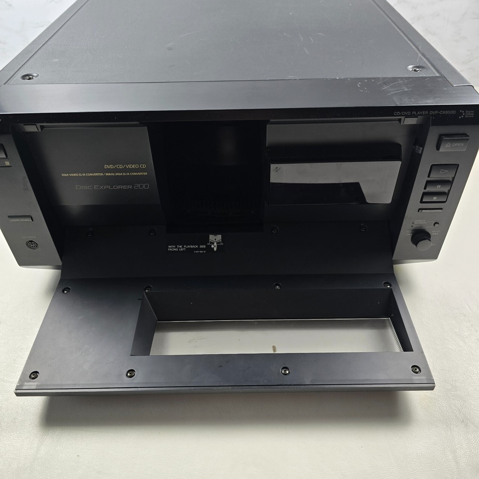 Sony DVP-CX850D Disc Explorer 200 DVD CD Video Player No Remote Parts ...