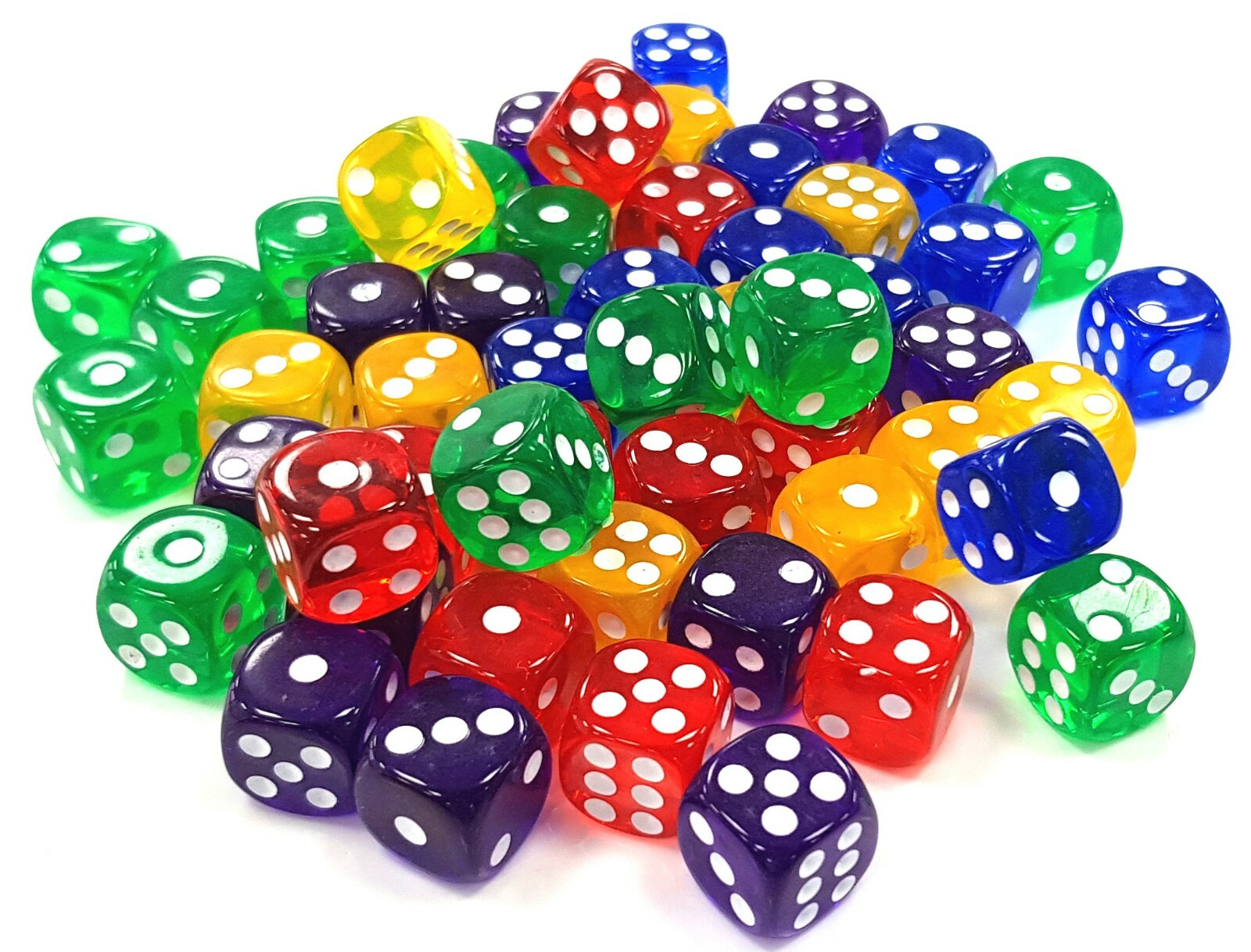 Mixed Large Dice Game 16MM / 14 MM Opaque Six Sided Casino Board Fun ...