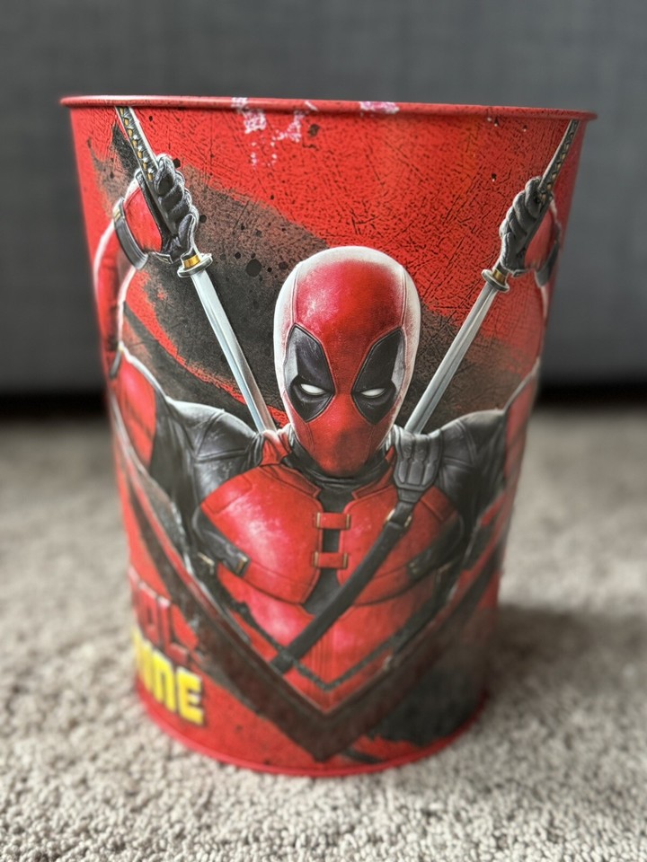 Deadpool And Wolverine Cinemark Popcorn Tin Bucket- Regal EXCLUSIVE | eBay