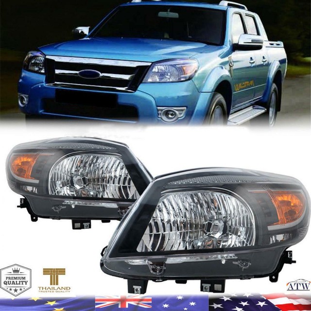 Fit 2009-2011 Ford Ranger T5 PK Ute Front Head Light Lamp Truck Pair ...