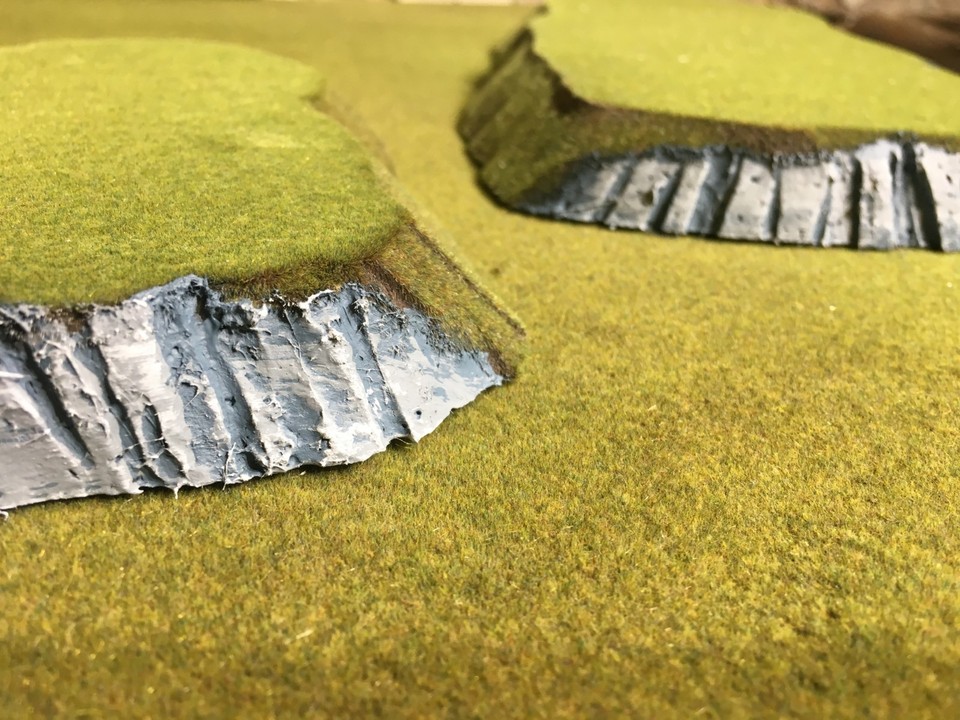 Total System Scenic 20mm Wargames Scenery Terrain Crag Face Hill, 15mm ...