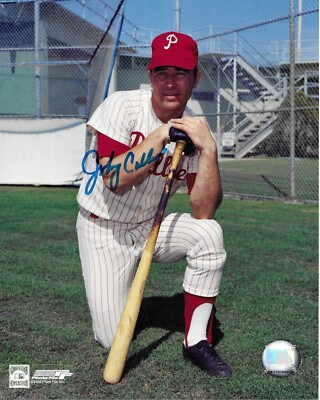 JOHNNY CALLISON Signed Autographed 8x10 Baseball Photo Philadelphia ...