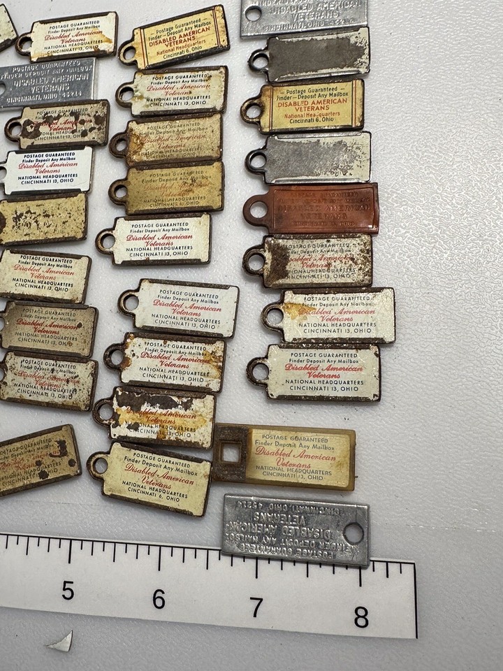 Vintage Illinois DAV Miniature License Plates Tags Lot Of 48 Disabled ...