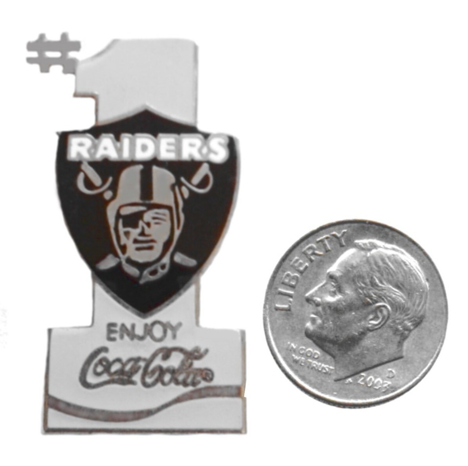 Raiders Pins Hard to Find Raiders COKE# 1 NFL Football Collector Pin | eBay