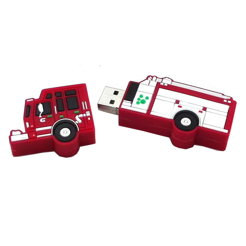 16GB Pendrive Cool 3D Fire Fighting Truck USB Flash Drive Memory Pen ...