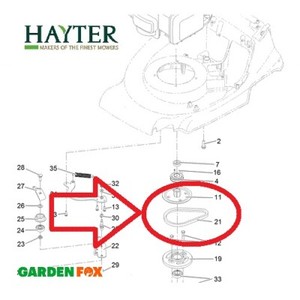 Genuine new 2019 onwards Hayter Harrier 48 PRO 479A Drive BELT - 110 ...