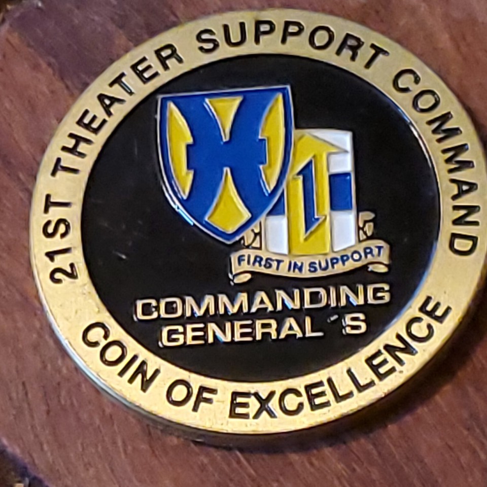 US ARMY 21st THEATER SUPPORT COMMAND COE TWO STAR FLAG GENERAL ...