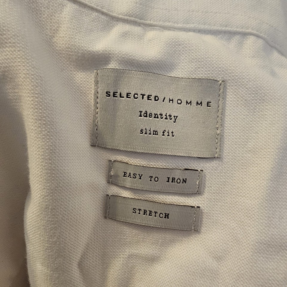 White Selected HOMME Identity Men's Dress Shirt | eBay
