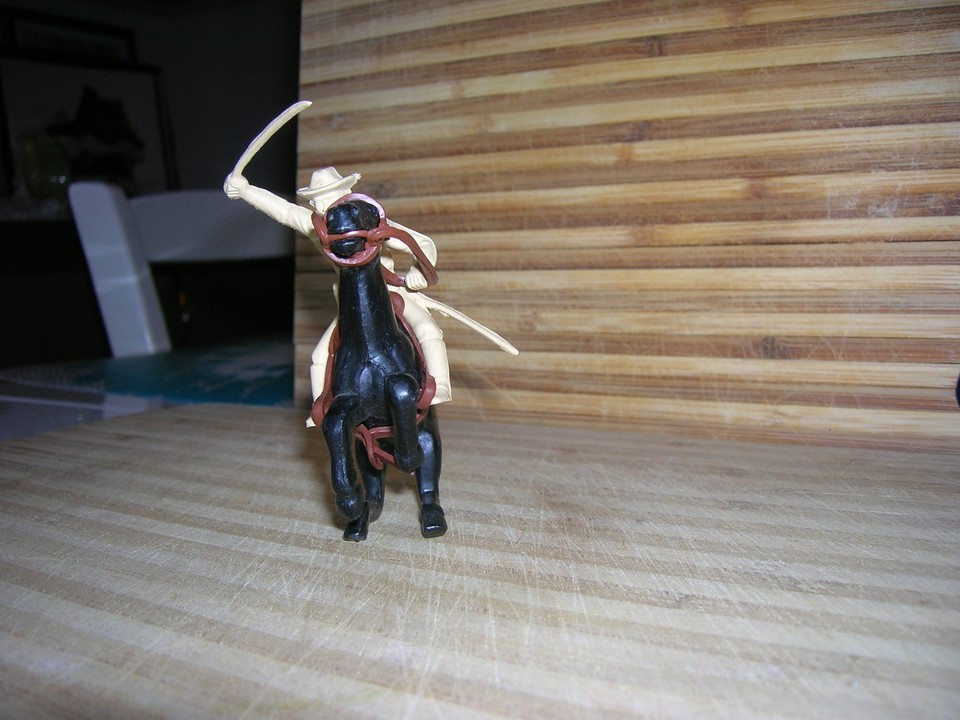 MARX 60mm CAVALRY MOUNTED TAN PLAYSET TOY SOLDIER VINTAGE 1950s FORT ...