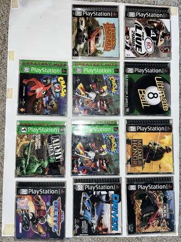 Lot Of 10 Assorted Video Game Disc For Sony PlayStation With Manual | eBay