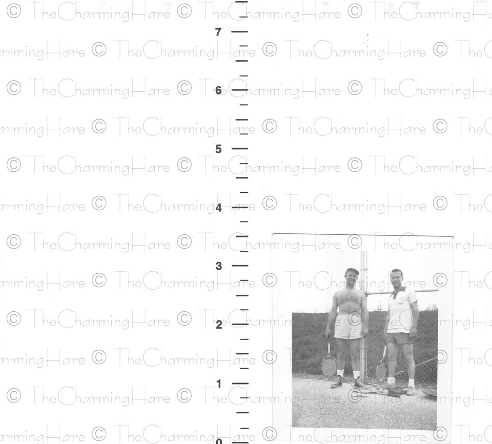 Vintage Photo 1950s Men Shirtless Tennis Rackets Converse Chuck Taylor ...