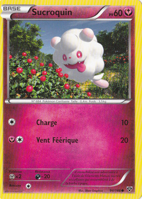 Sucroquin - XY - 94/146 - Carte Pokemon Neuve - Française | eBay
