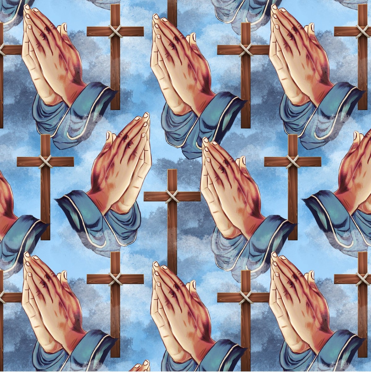 Praying Hands And Cross Images