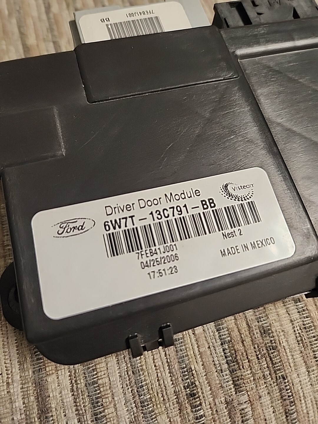 2006 07 08 Ford Crown Victoria P71 Driver Door Entry Module 6W7T-13C791 ...